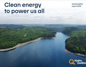Hydro-Québec’s Sustainability Report 2018: Québec electricity, 99.8% ...